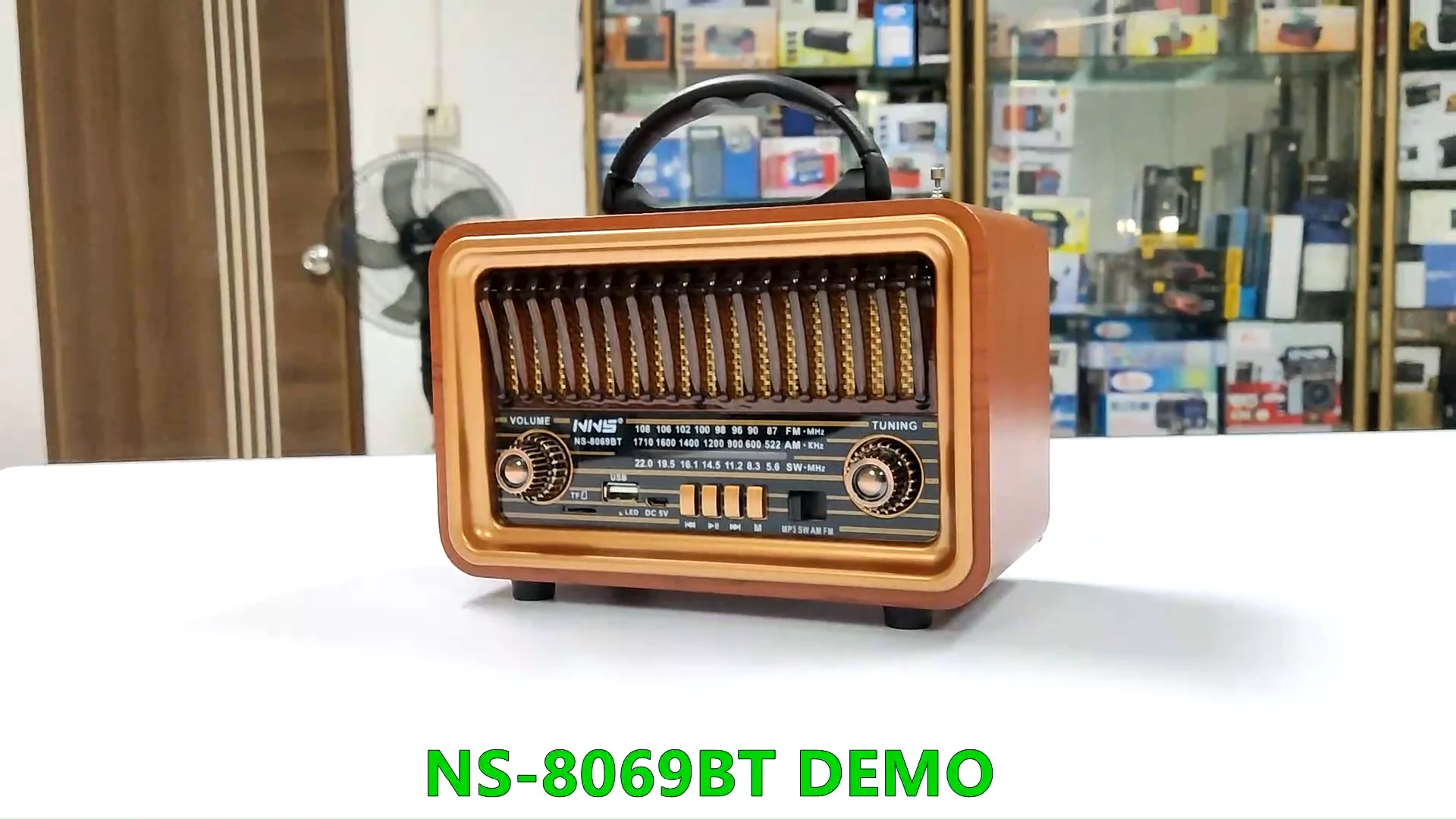 2021 Portable Retro Radio Vintage Wooden Radio Fm Am Sw Ham Radio Ns ...