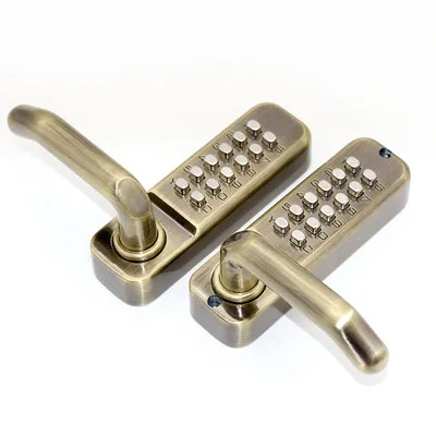 Numerical Keypad Push Button Door Handle Lock Keyless Pin Code Password ...