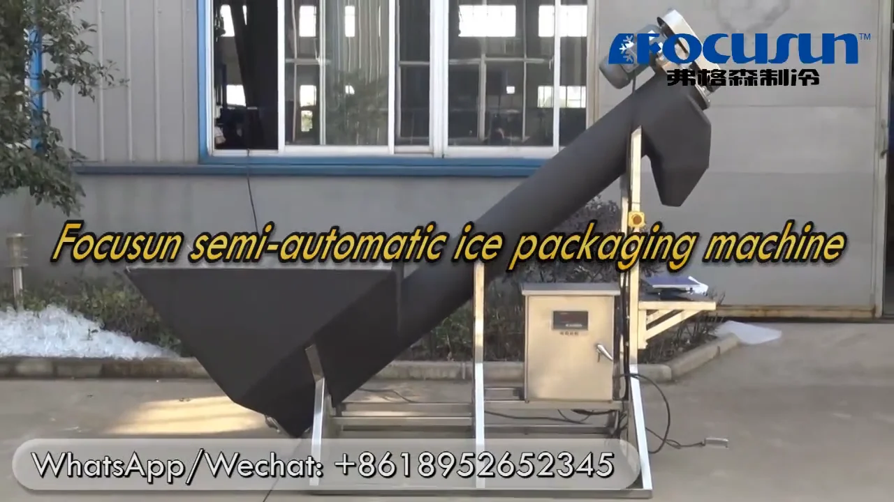 Economical Semi-automatic Ice Packing Machine To Pack Tube Ice Or Cube ...