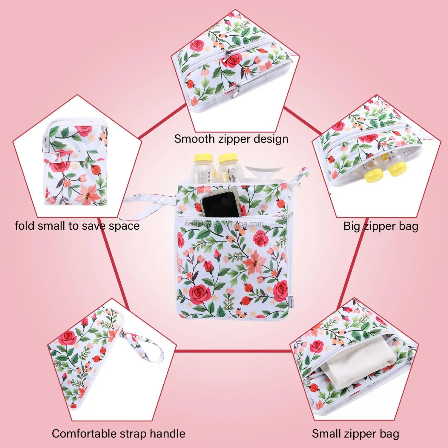 Breast Pump Bag Wet/dry Bag Waterproof Pump Parts Storage Bag For Moms ...
