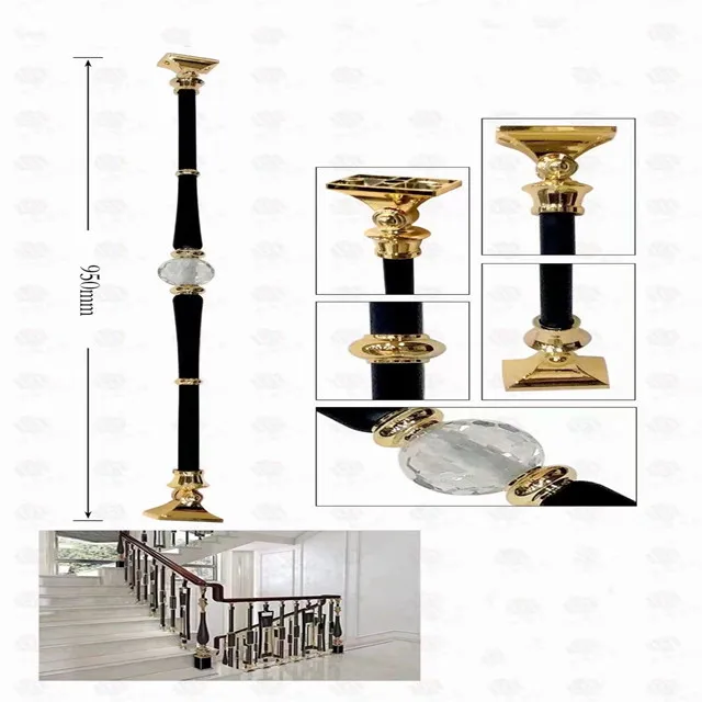 Modern Stair Step Pillar Acrylic Ball Crystal Acrylic Stair Baluster ...
