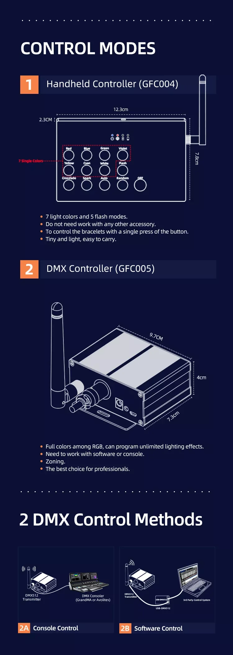 Remote Controlled Led Bracelets Festival Wireless Light Pulsera Rfid ...