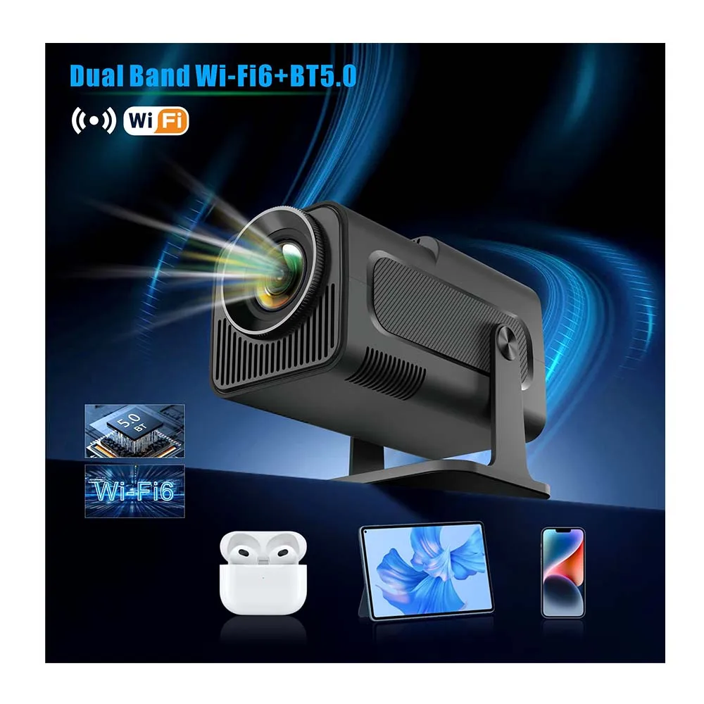 HY 320 8K Smart Projector - Quad Core Android 11 Mini Theater