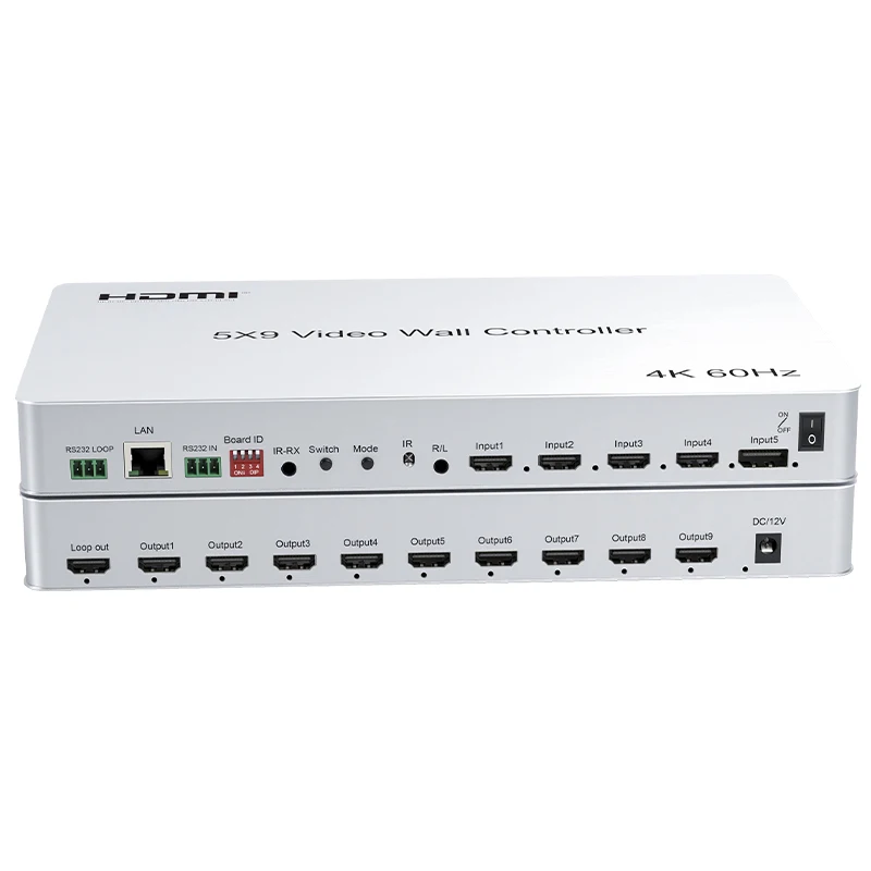 4K Video Wall Processor Controller Splicer Splitter 5X9