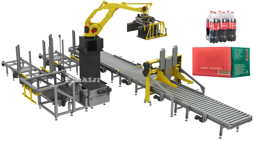 Fully Automatic Robot Palletizing Machine for Plastic Bottles