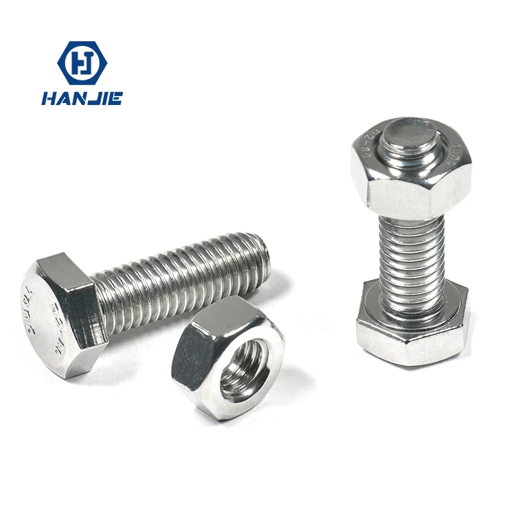 Bolts M6 M8 M10 Grade 8.8 SS304 Steel Hex Bolt & Nut - High Strength ...