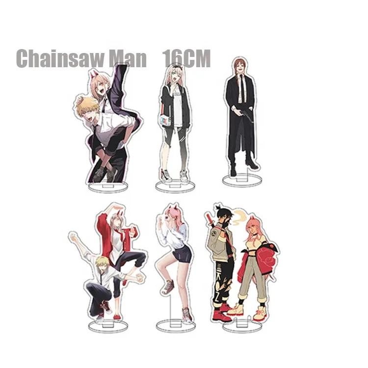 Cosplay Character Chainsaw Man Acrylic Modle Anime Standing Card Buy Chainsaw Man Acrylic