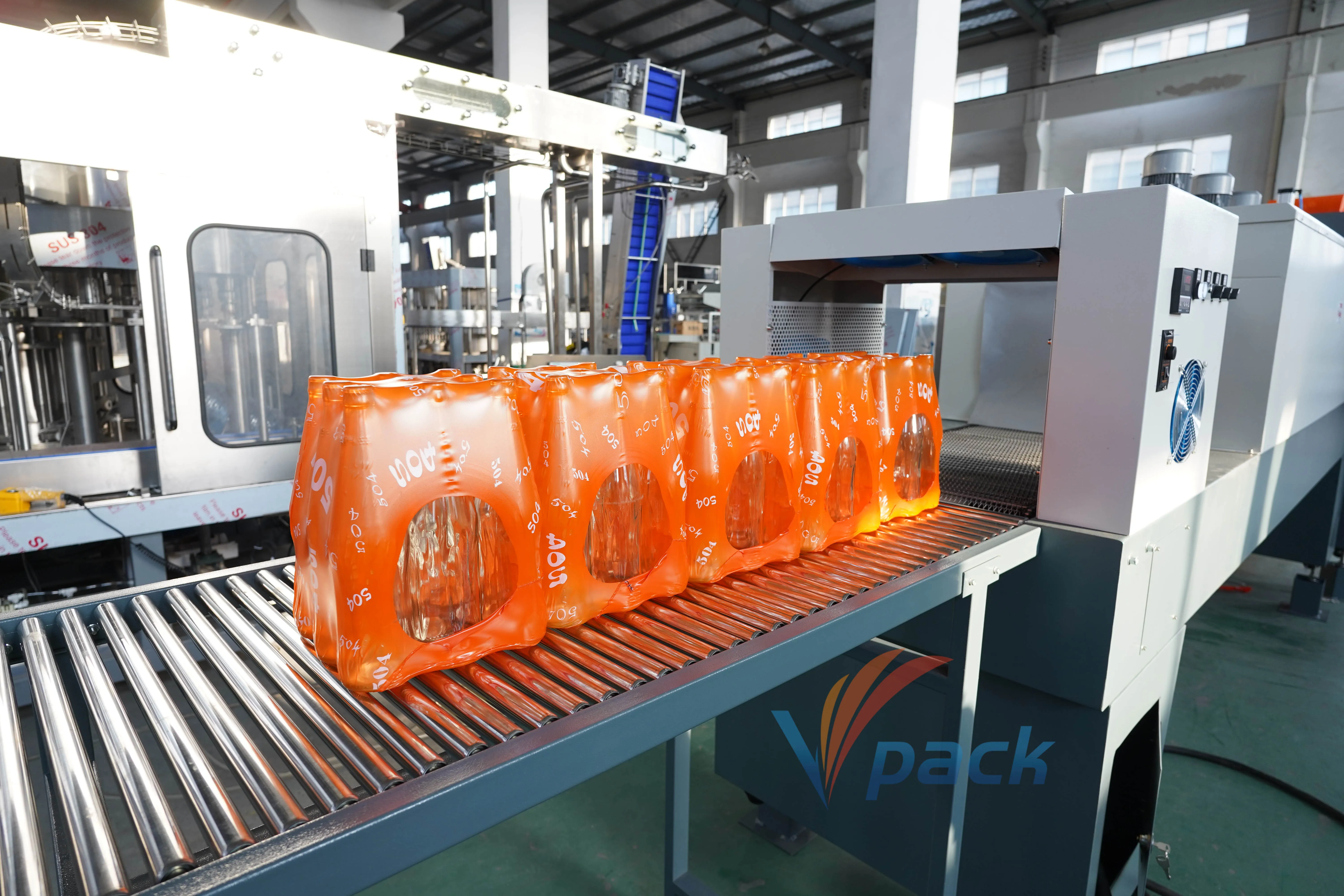 Automatic Carton Box Packing Machine for Beverage Factory