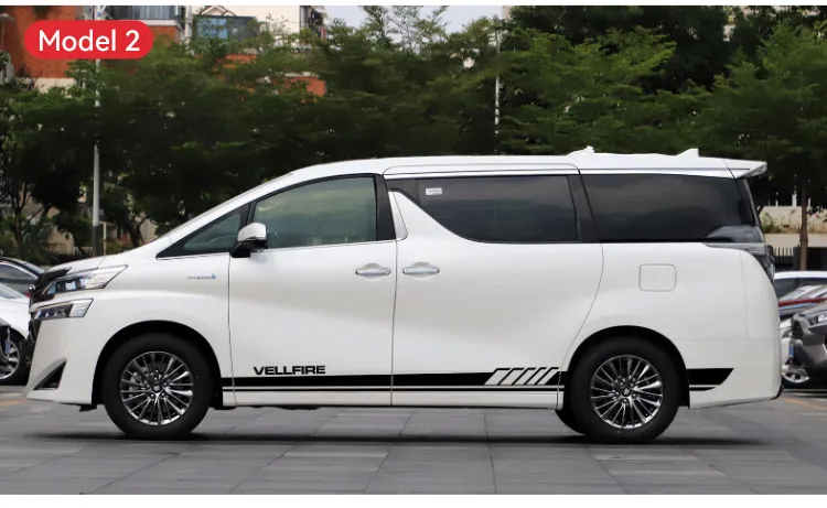 For Toyota Alphard Vellfire TRD Vinyl Auto Decals 2PCS OEM | Wholesale