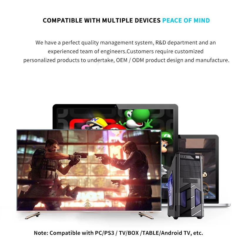 Gamer Remote PC Game Controller Gamepad Android TV PC360 Mobile Phone ...