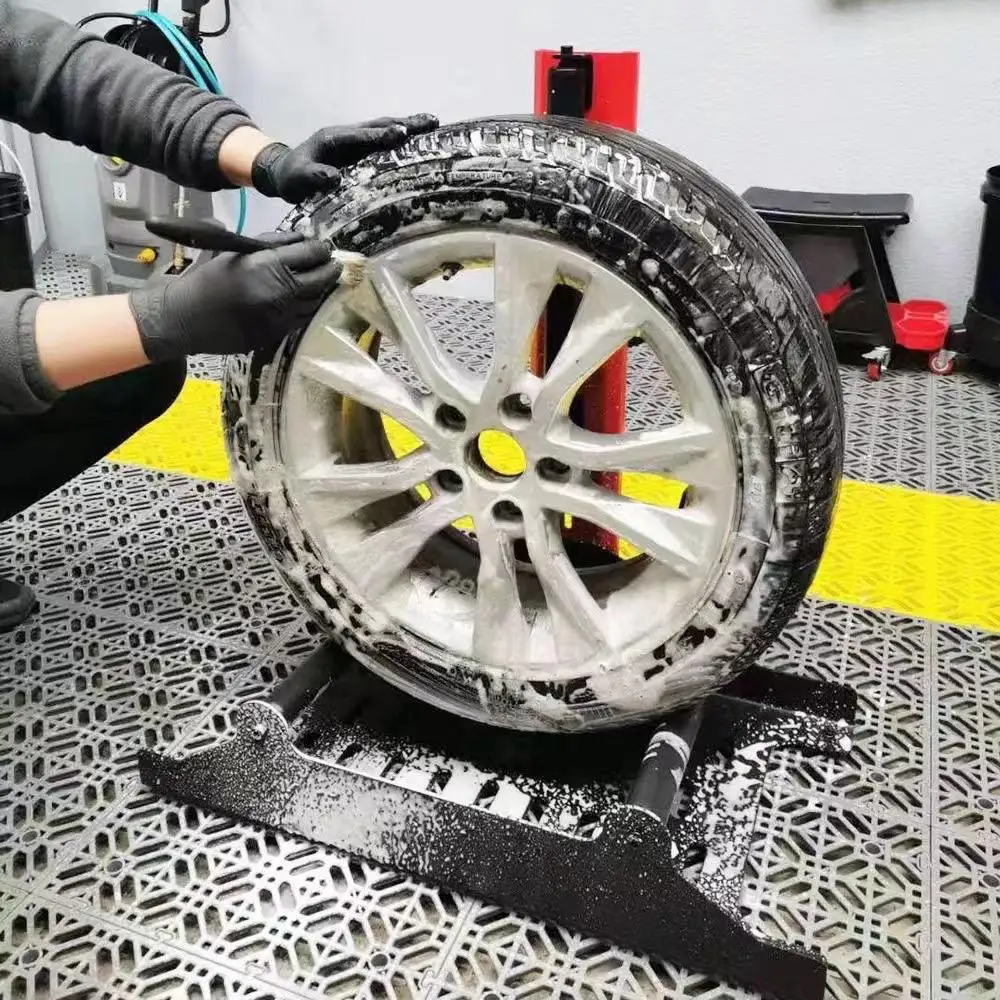 Alibaba.com: KLCB 360 Tire Shine Detailing System, Rolling Wheel Stand ...