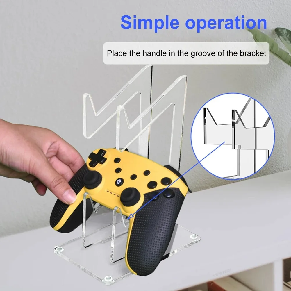 Universal Color Acrylic Dual Game Controller Holder Non-slip Desktop ...