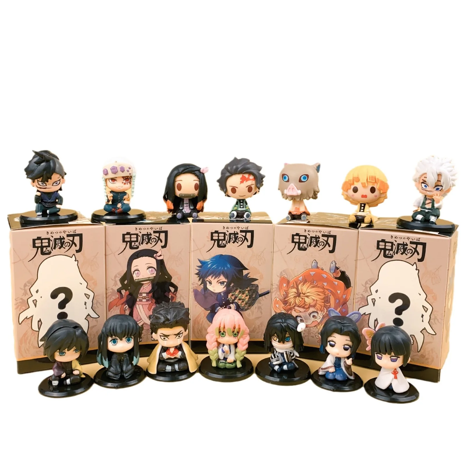 Anime Demon Slayer Character Model Blind Box Gift Box Collection Toy ...