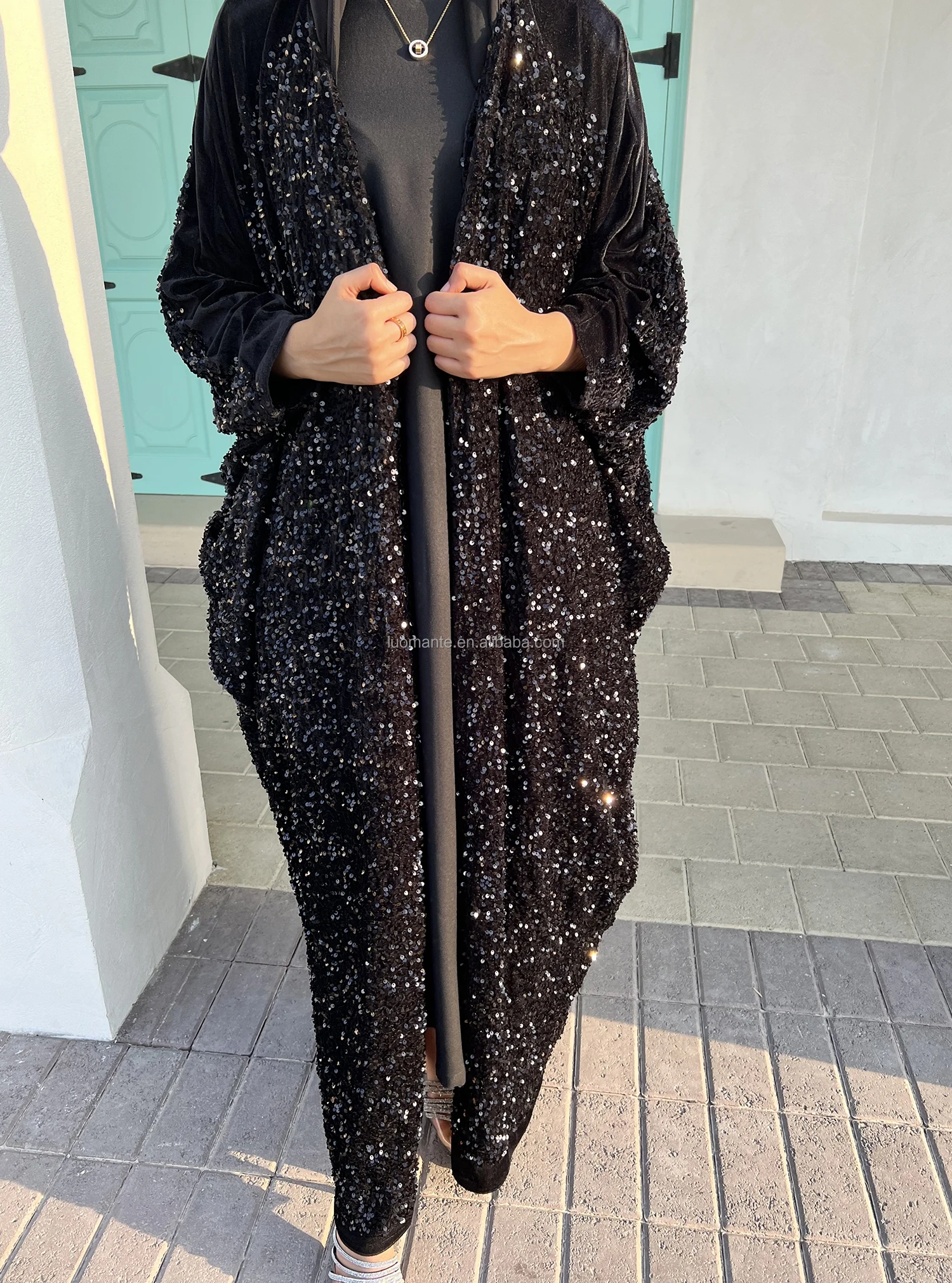 Abaya Manufacturer Custom Islamic Muslim Black Abaya Sparkle Abayas ...