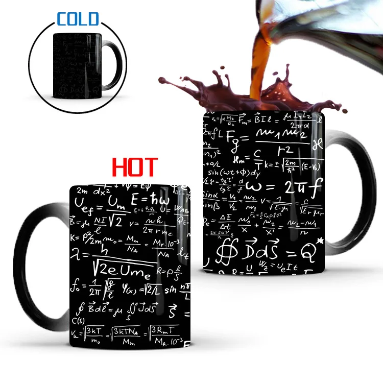 Physical And Mathematical Formulas,Color Changing Mugs,Ceramic Thermal ...