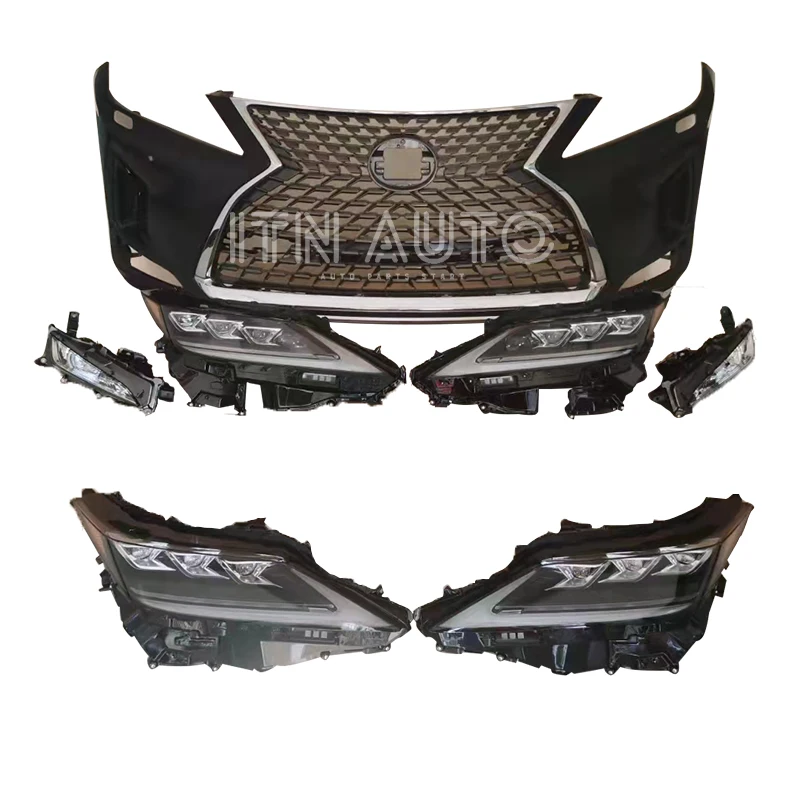Bodykit Body Kit Front Bumper Grille Set With 4 Beam Headlight For ...