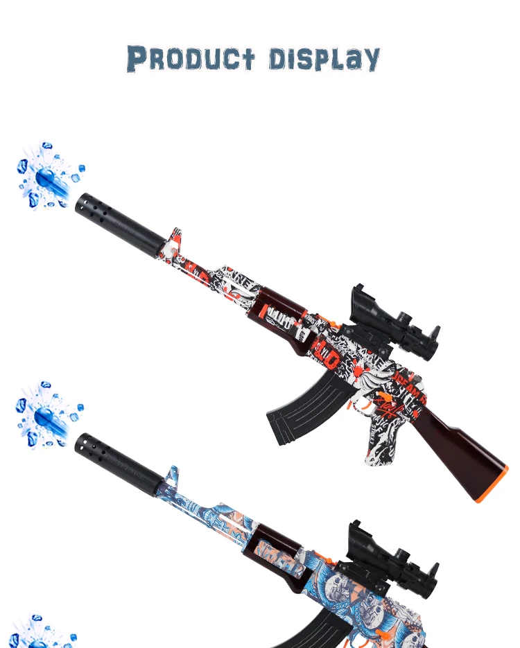 Outdoor Toys Shooting Team Games Water Bomb Gun Electric Rubber Ball ...