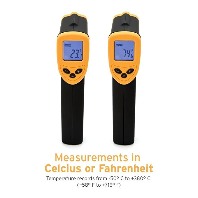 Non-contact Digital Laser Infrared Thermometer Temperature Gun Cooking ...