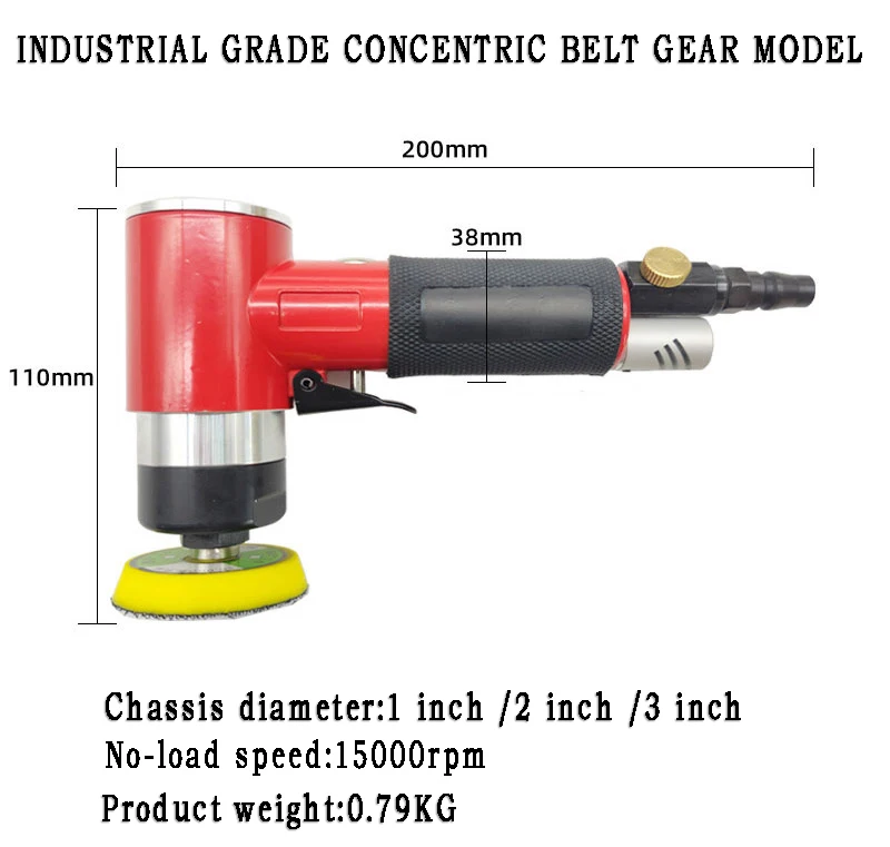 Sonidec 2" Pneumatic Polisher/Sander - for Mold Polishing & Auto Body ...