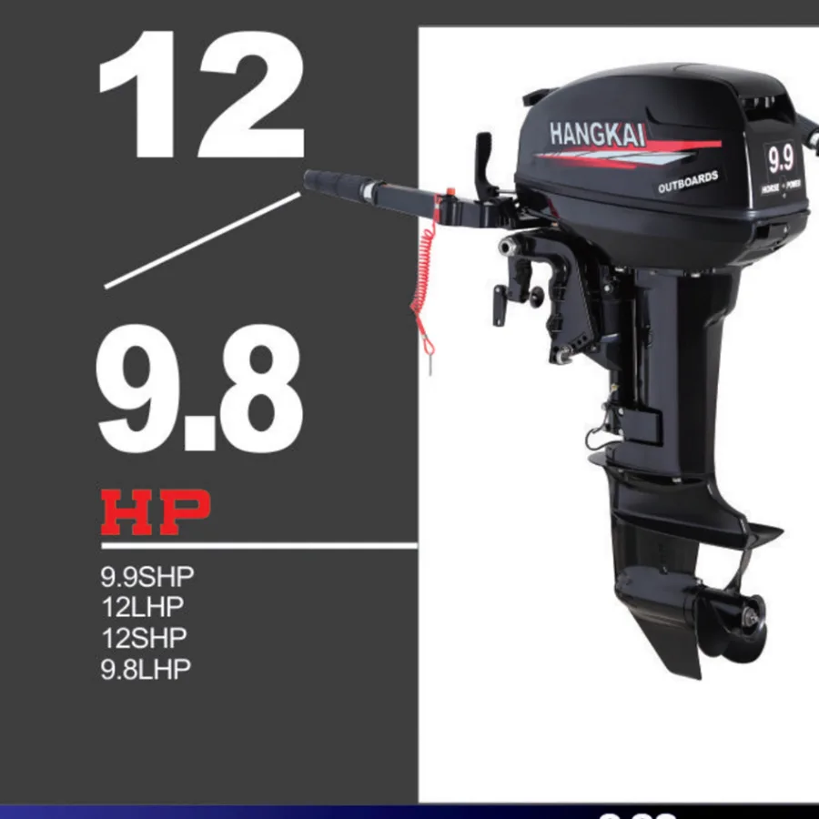 Wholesale Hangkai 2 Stroke 9.8hp 12hp New Popular Gasoline 2 stroke Boat Engine Outboard Motors ...