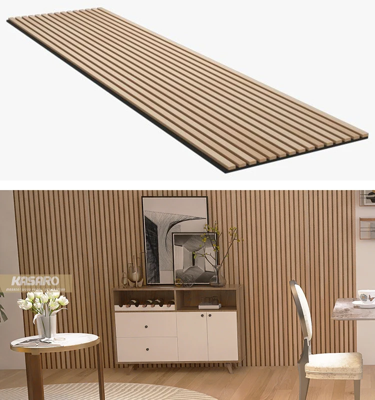 Slat Wall Panel Interior Design 3d Wall Art Acoustic Wood Wall Panel ...