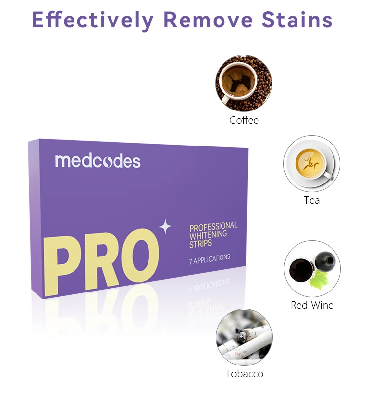 Beautiful Smile Pro White Effects Dental Strips Non Peroxide Tooth