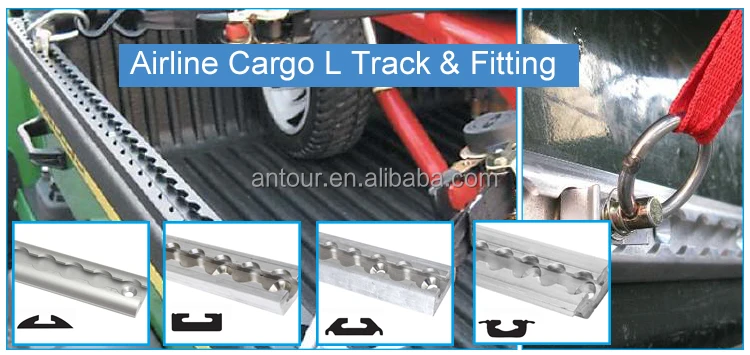 Trailer Cargo Control Rail Black Coated Aluminum Airline L Track Rail ...