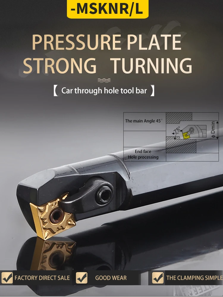 Internal Turning Tool Holder S20R-MSKNR12 S25S-MSKNR12 S25T-MSKNR12 S25S-MSKNL12 S32T-MSKNR12 ...