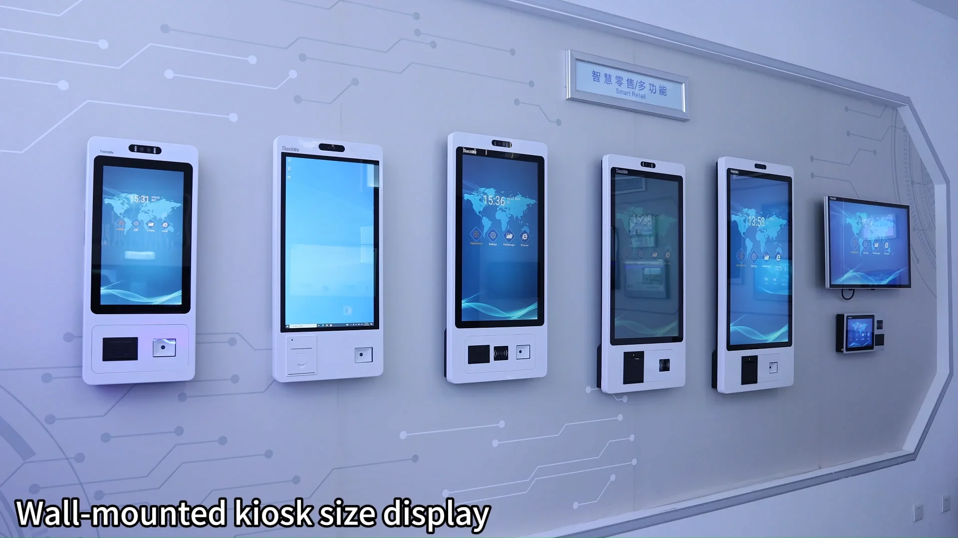Custom 32 Inch Wall Hanging Android Touch Information Selfservice ...