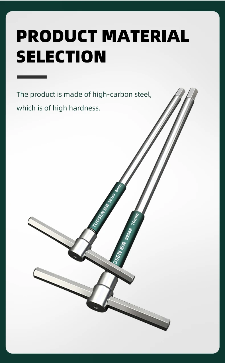 Chrome T-Type Sliding Rod Torx Wrench DIY Grade CRV Metric Industrial ...