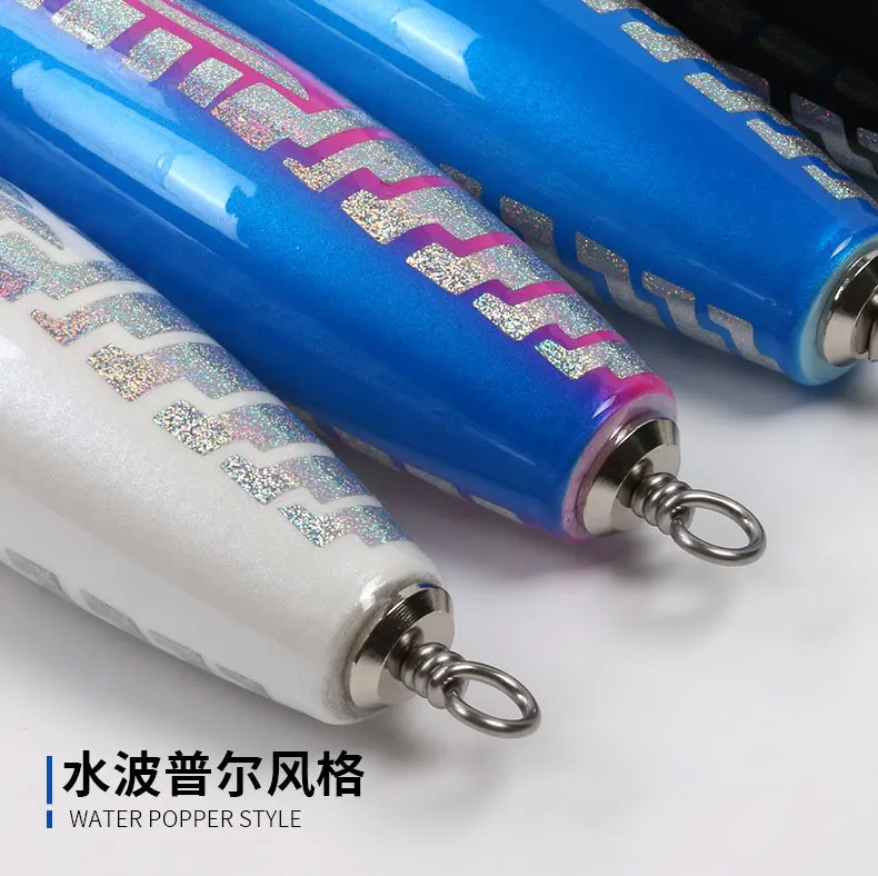 New 20cm 80g Wooden Popper Lure Handmade Hard Trolling Fishing Baits Wood Lure Popping Bait Top ...