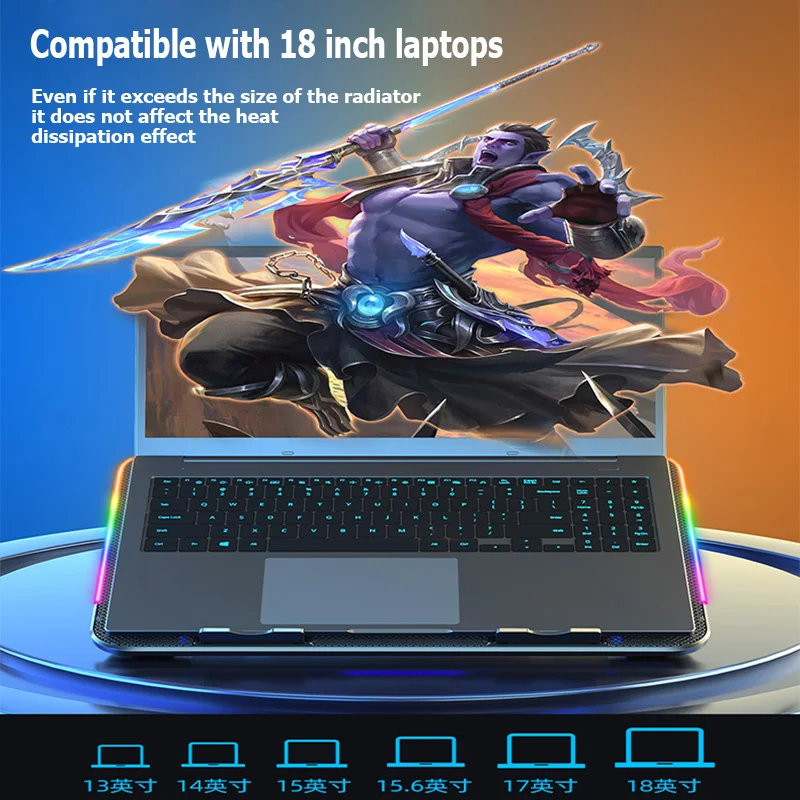 High Performance A9 Notebook Radiator Rgb Cooling Artifact Laptop Stand ...
