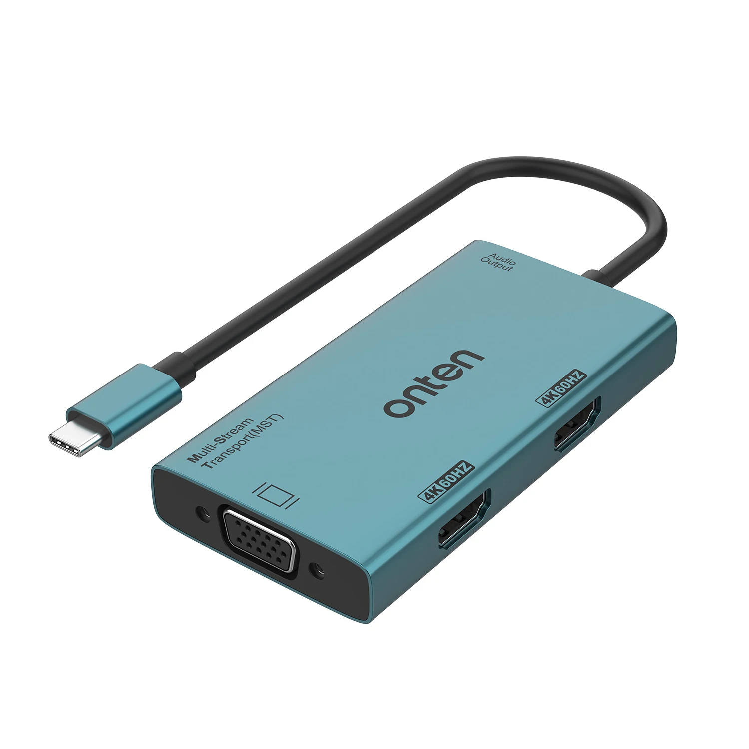 Onten 4 In 1 Usb-c Display Dock With 2 Hdtv Vga And Audio Support Mst ...