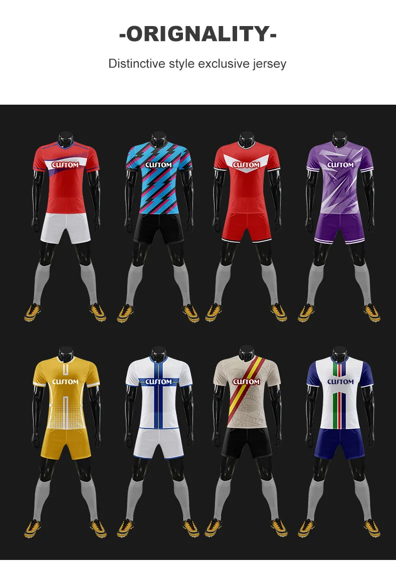 Sublimation Printed Uniform Plain Blank Oem Custom Made Soccer Jersey ...