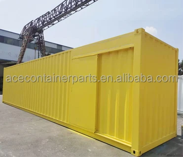 Shipping Container Sliding Door - 40ft Prefab Warehouse