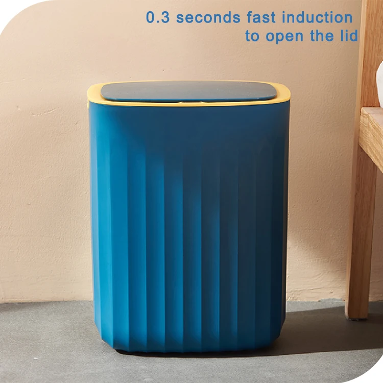Plastic Smart Oval Electric Sensor Bin 10l Automatic Trash Can Smart ...