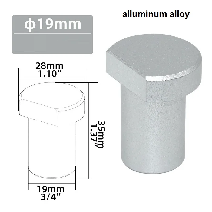 Workbench Tenon Stopper Workbench Peg Brake Aluminum Stop Clamp 19/20mm ...