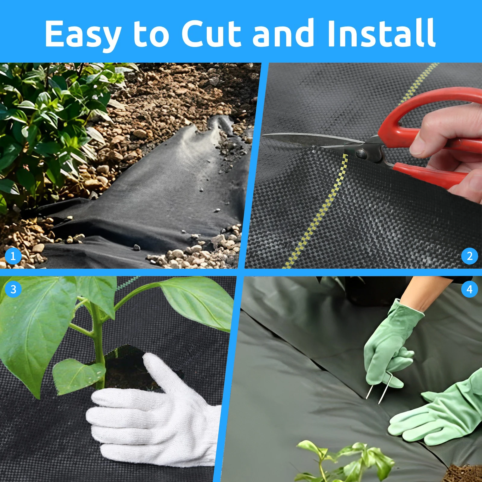 High Performance HDPE Mesh Anti-Weed Grass Fabric for Garden