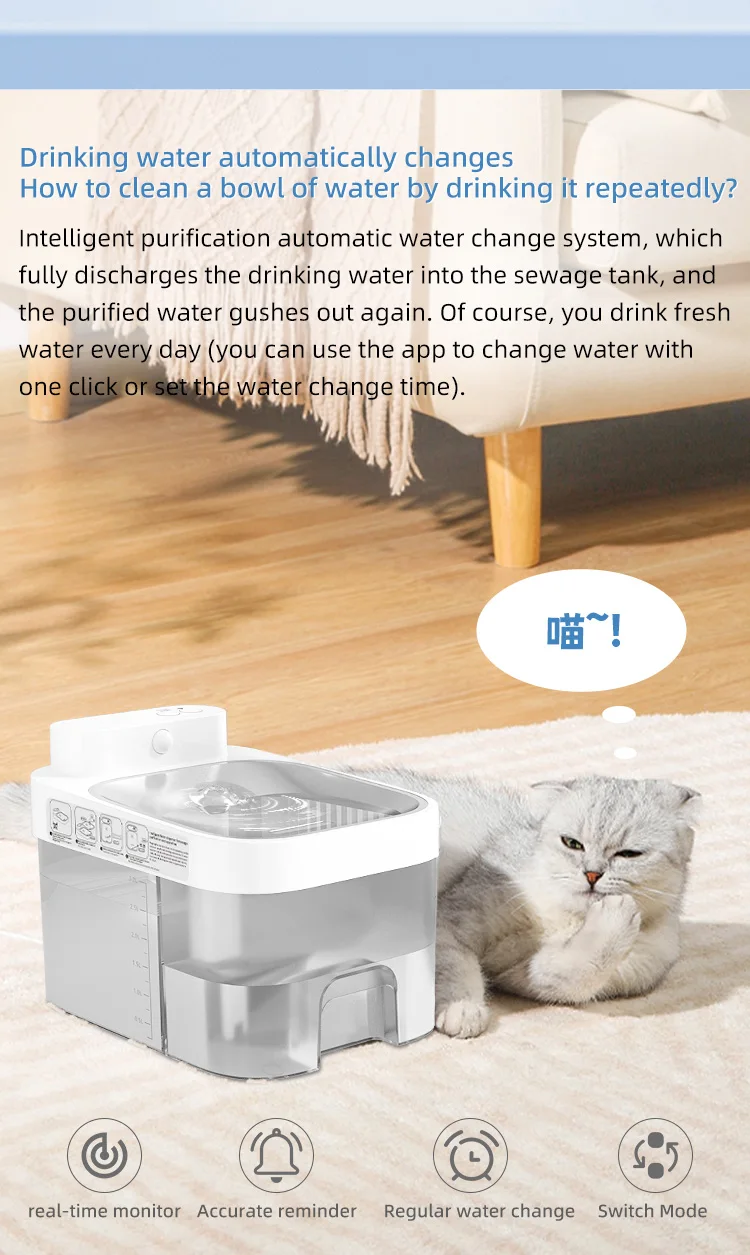Automatic Circulation Drinking Water Smart Fountain Usb Charger Wifi ...