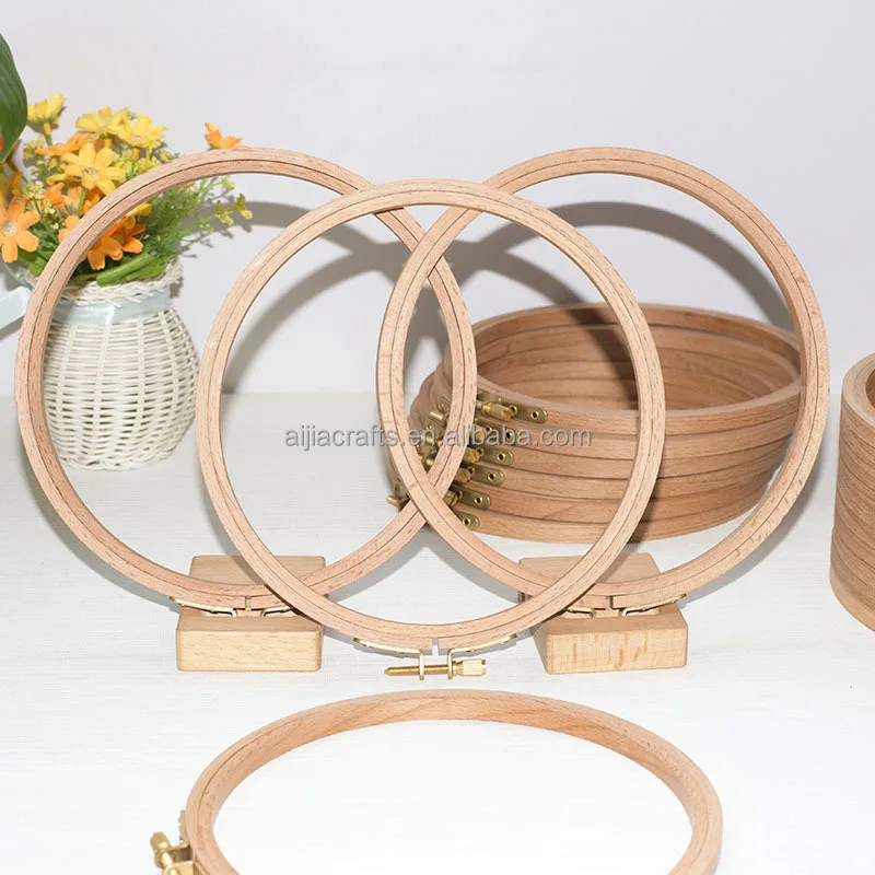 3-12 Inches Wooden Embroidery Hoops Frame High Quality Beech Hoop ...