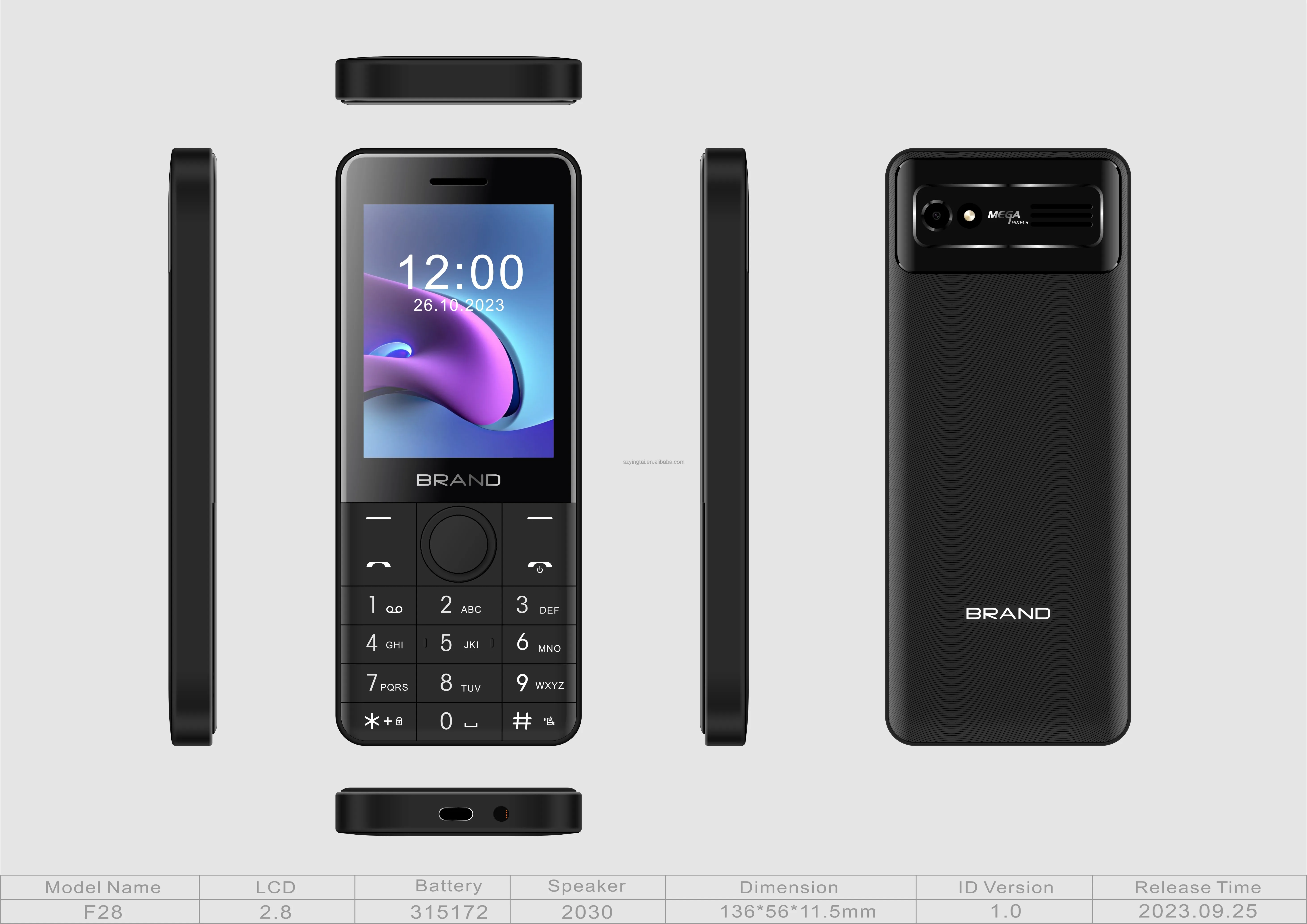 Wholesales 2g Bar Feature Phone With 2.8 Inch Screen 2024 New And Hot ...