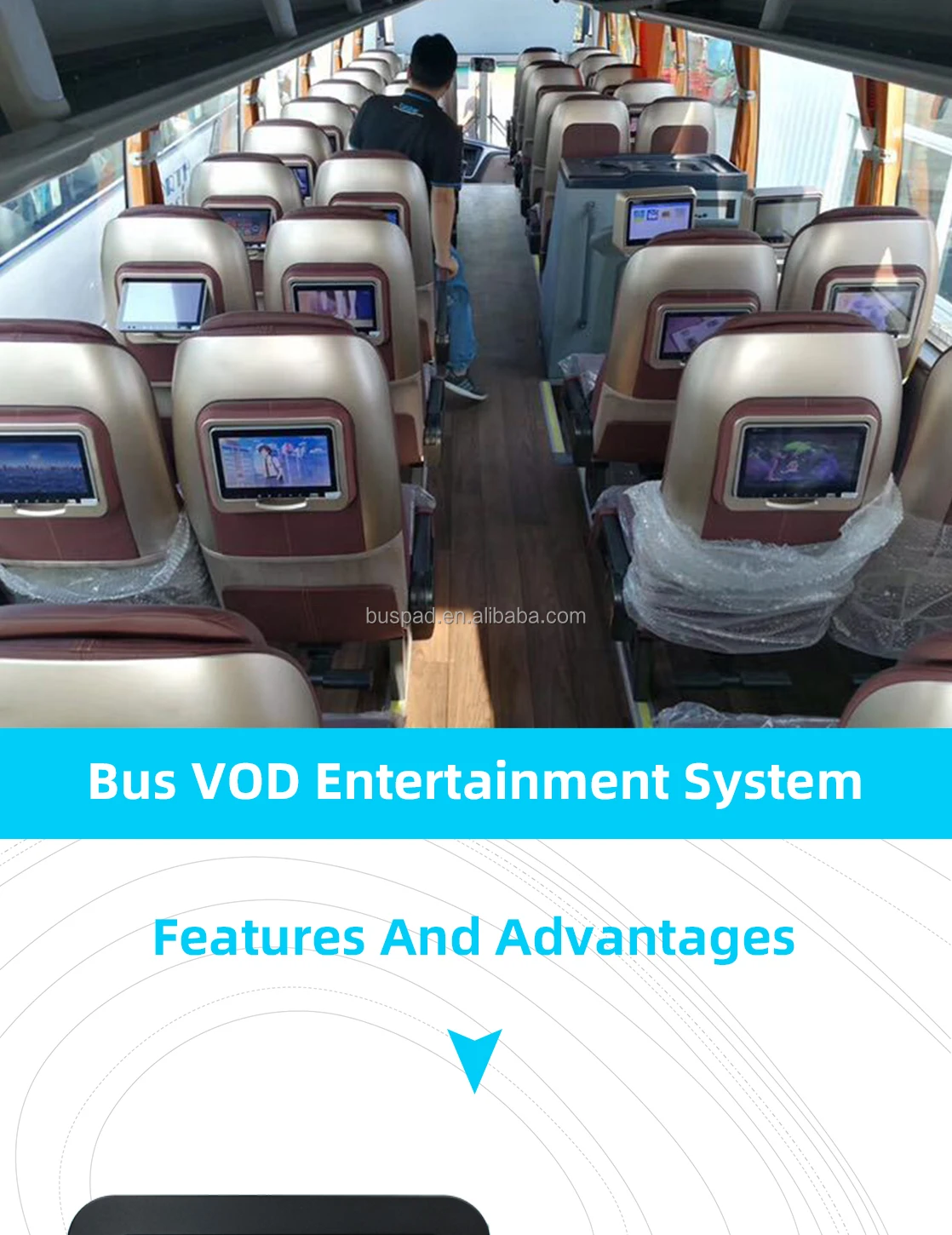 9 Inch Bus Tv Onboard Tablet For Bus Vod Entertainment System - Buy Bus ...