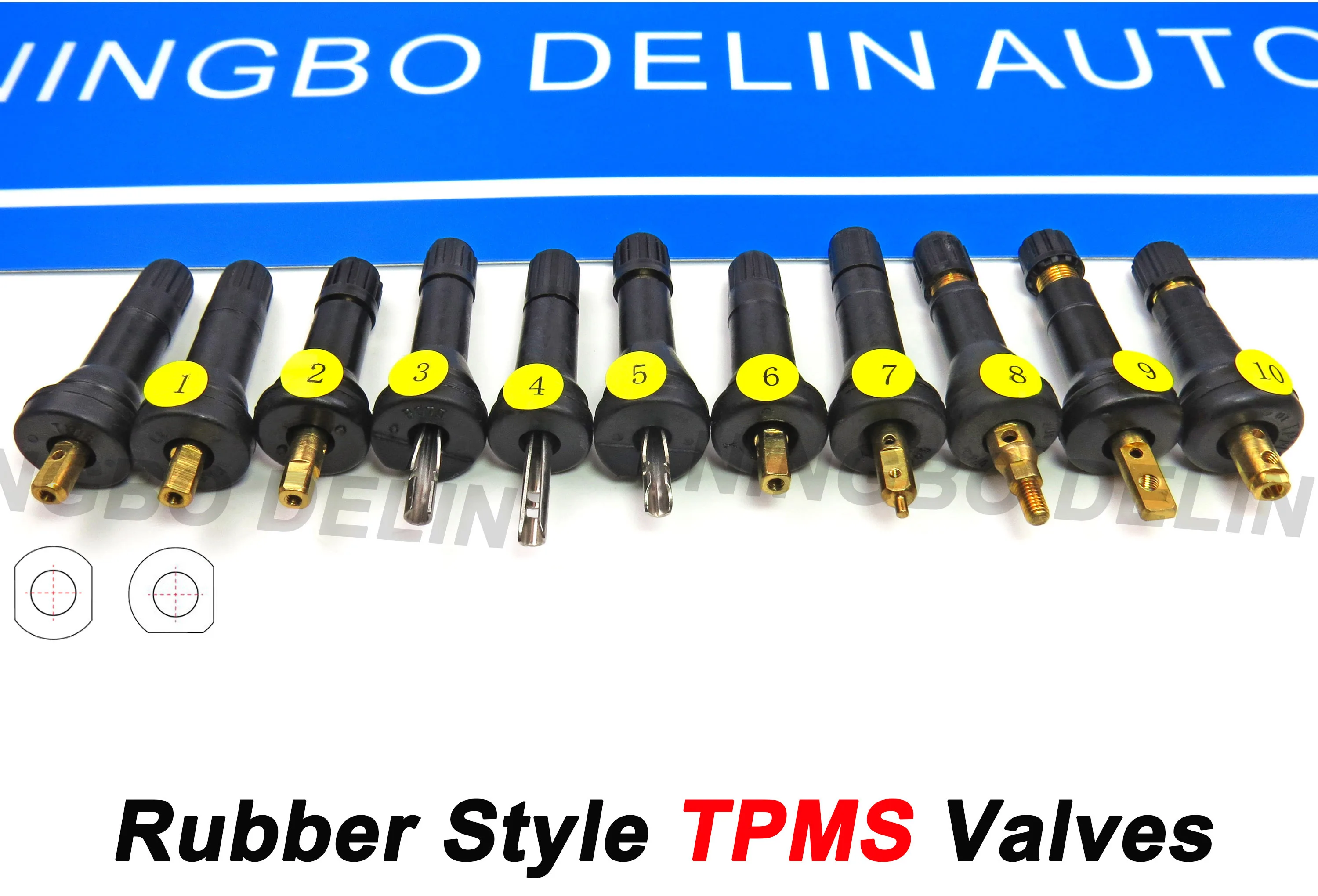 Replacement Snap-In Rubber Valve for Tire Pressure Sensor TPMS VDO TG1D ...