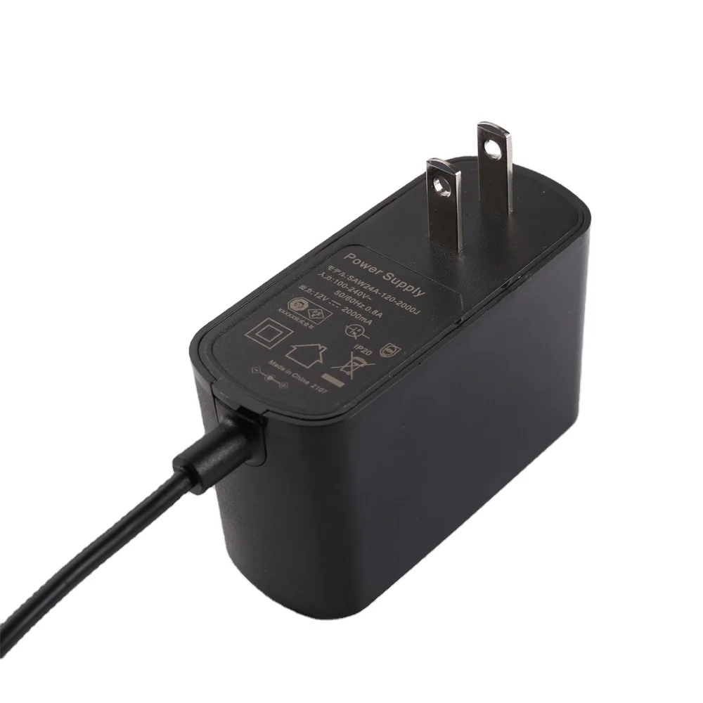 Vertical Type 12v 2a 2000mah Wall Mounted Ac Dc Switching Power Adapter ...