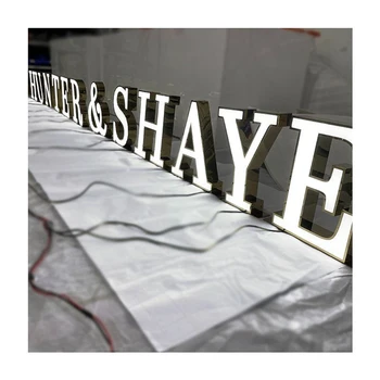 Exterior Signs For Business Restaurant Luminous 3d Logo Backlit Front ...