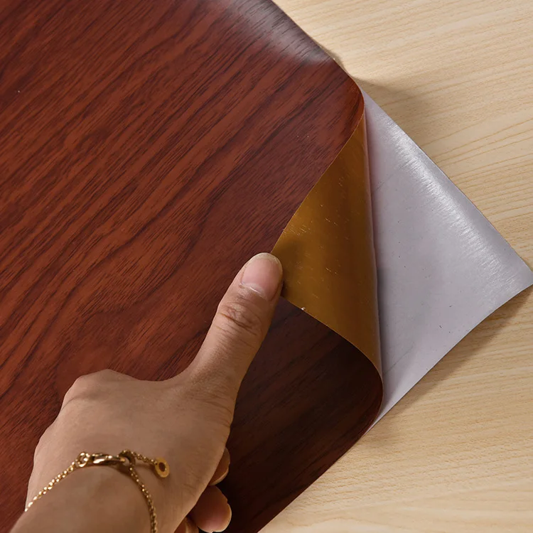 PVC Wood Grain Wall Stickers Waterproof and Moisture-proof Tape ...