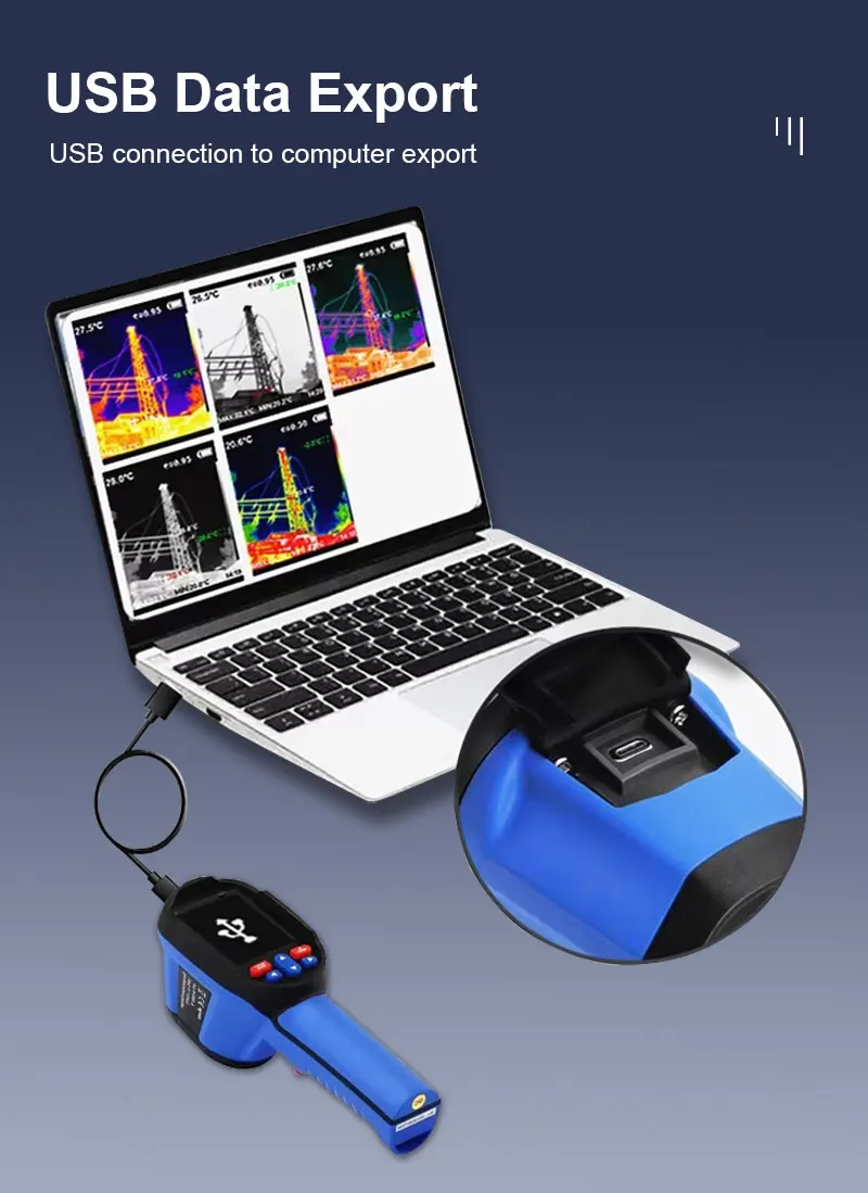 Handheld Infrared Thermal Imager Display Digital Ir Infrared Camera ...