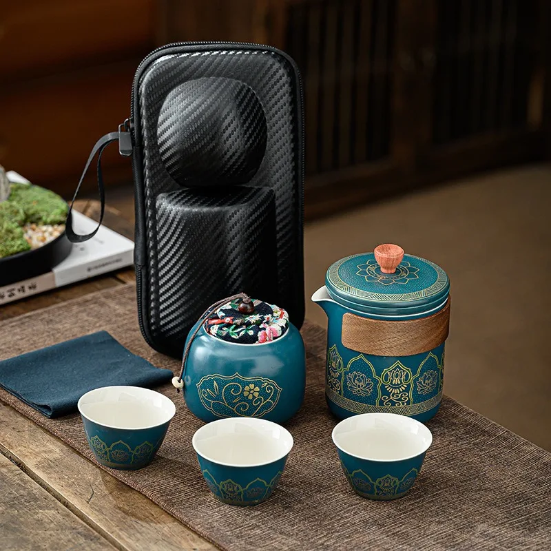Portable Travel Teapot Set For Home And Travel Compact Outdoor Mini Set ...