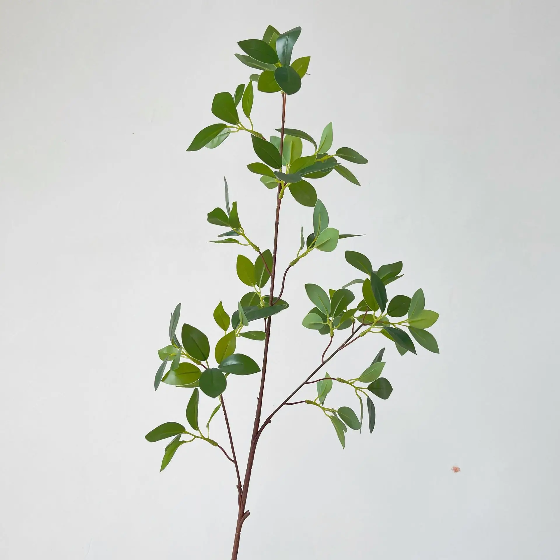 Artificial Real Touch Ficus Stem Branch Leaves for Decor