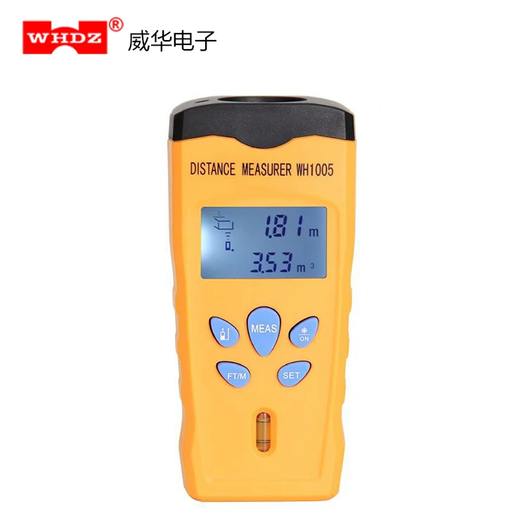 Ultrasonic Distance Meter 15m with Laser Point WH1005 Factory Direct Sale